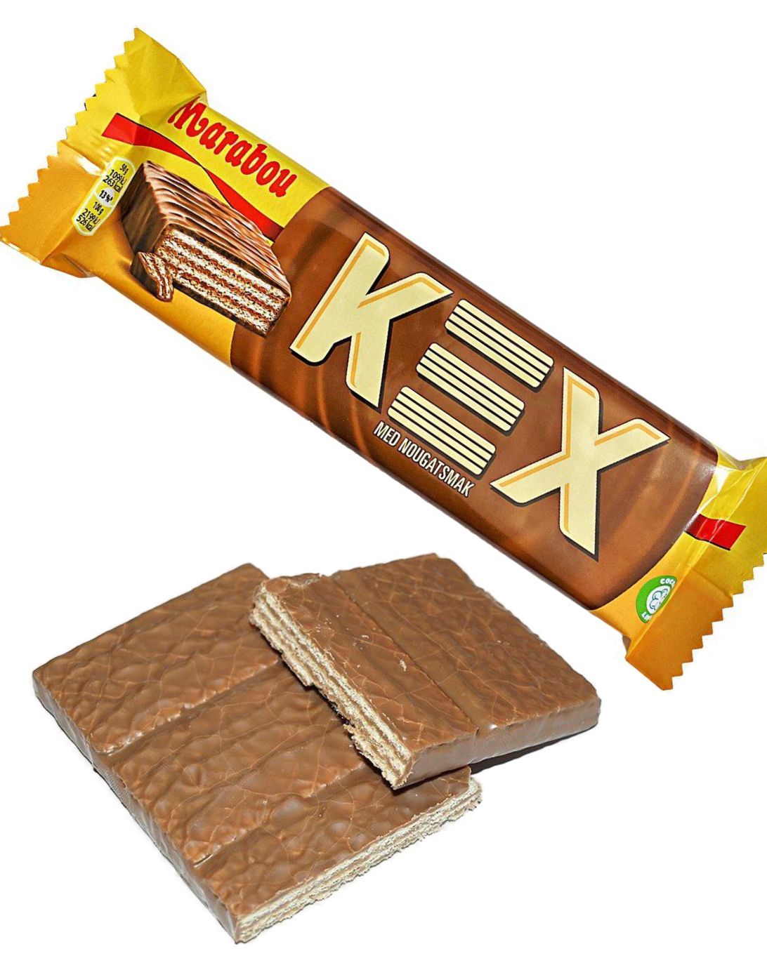Marabou Kex med Nougatsmak 50 gram - Se Alle Våre Søtsaker - Søtsaker og Sjokolade - GODTERI ...