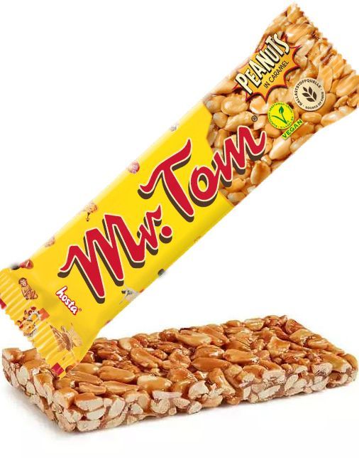 Mr. Tom Peanuts in Caramel - Bar med Peanøtter og Karamell 40 gram - Se ...