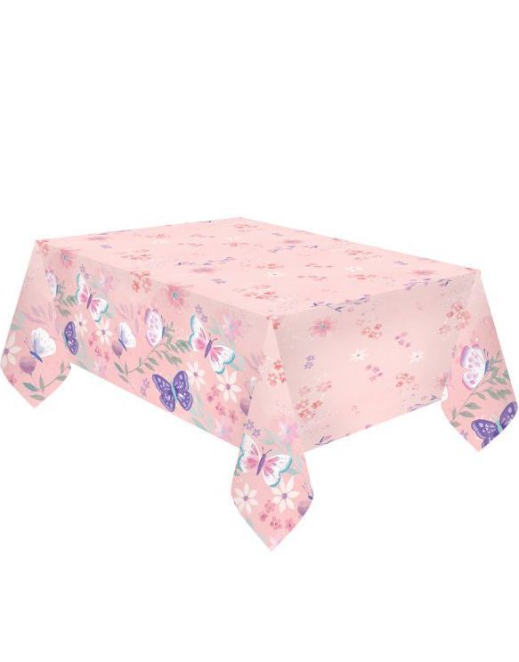Rosa Papirduk med Sommerfugler 120x180 cm - Flutter Dream - Avlange ...