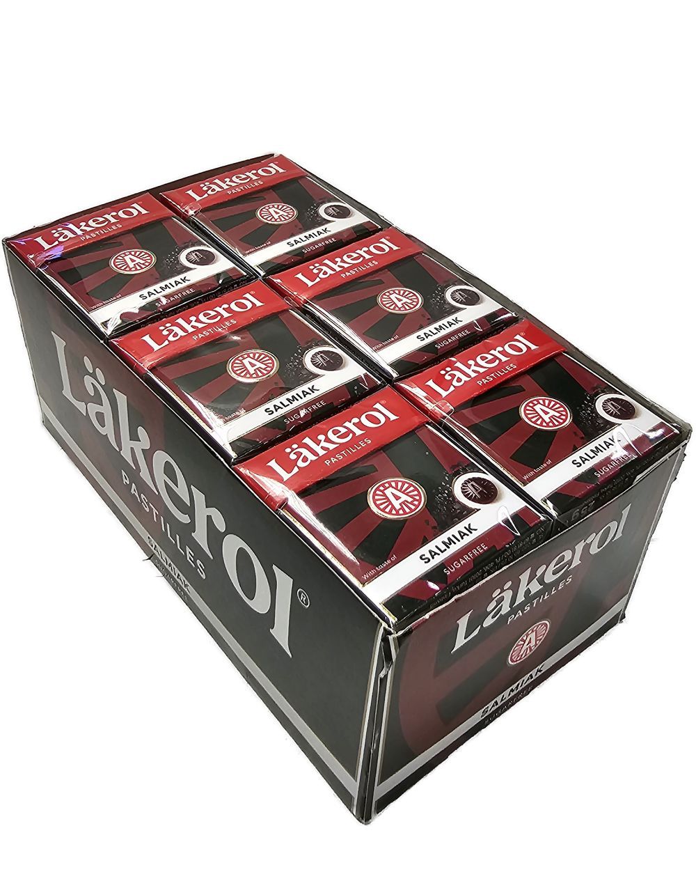 24 stk Läkerol Sugarfree Salmiak / Sukkerfrie Pastiller med Salmiakk ...