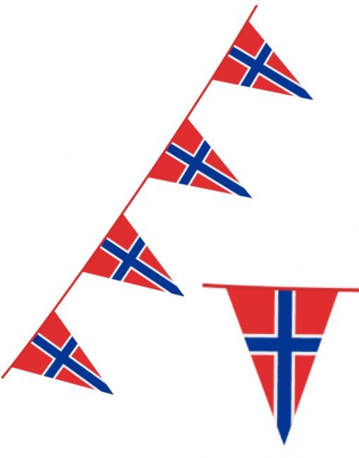 Norsk Flagg Vimpelbanner på 10 Meter - Vimpler / Flaggbanner ...