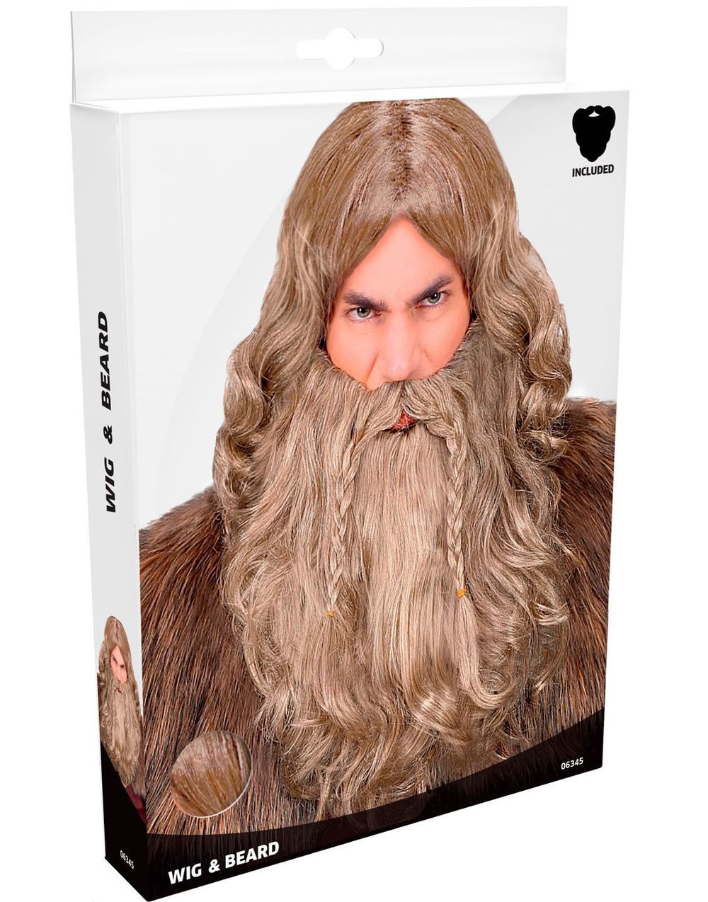 Viking Parykk & Skjegg - Lys Brun - Brune Parykker - Parykker Etter ...