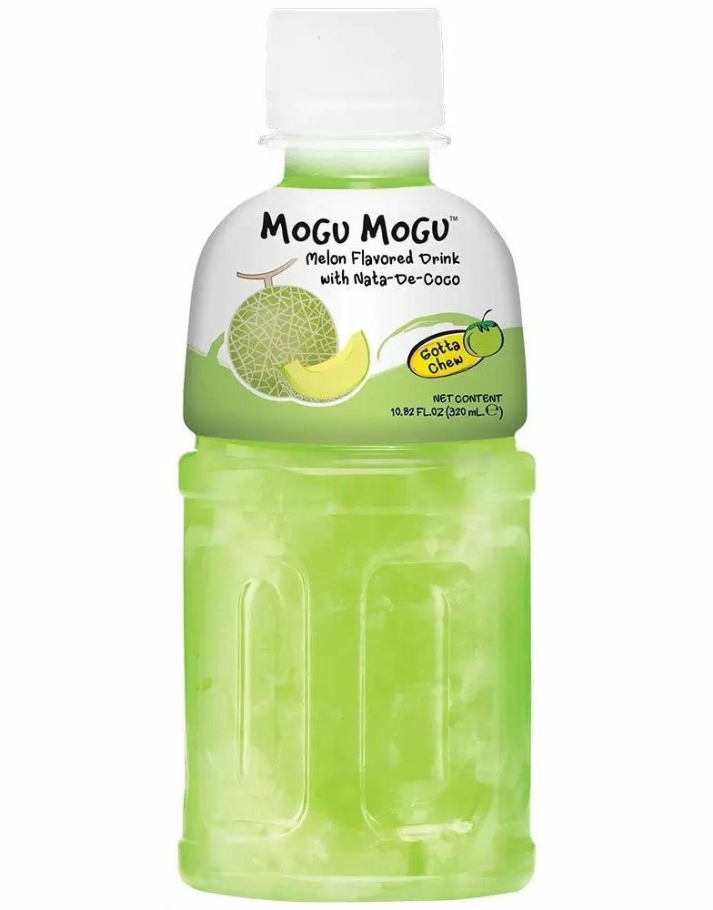 Mogu Mogu Nata De Coco - Melonjuice med Kokosgelebiter 320 ml (Thailand) - Se Alle Våre Søtsaker ...