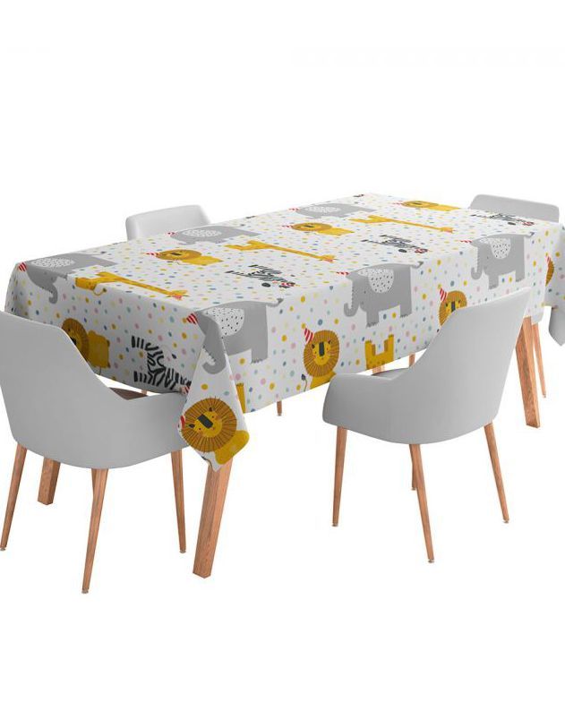 Papirduk med Safari Motiv 120x180 cm - Safari Animals - Avlange Duker ...