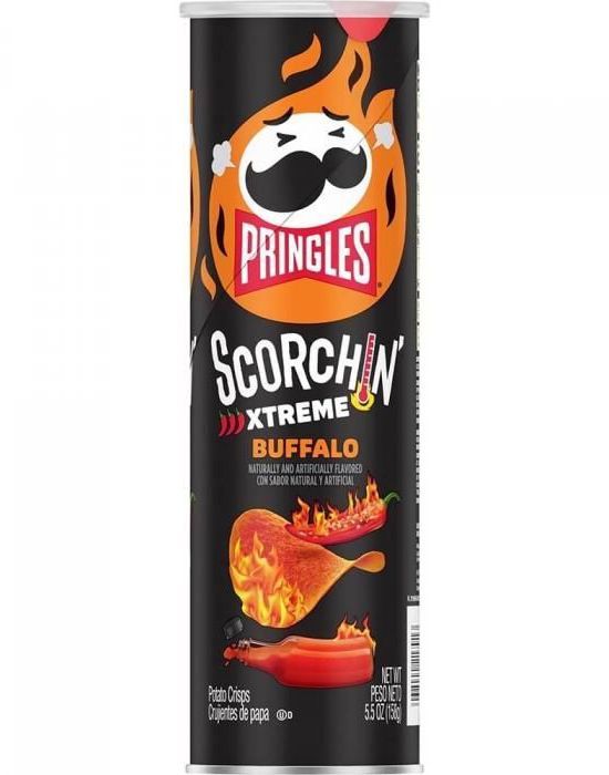 Pringles Scorchin Xtreme Buffalo 158 gram (Hot) (USA Import) - Se Alle ...