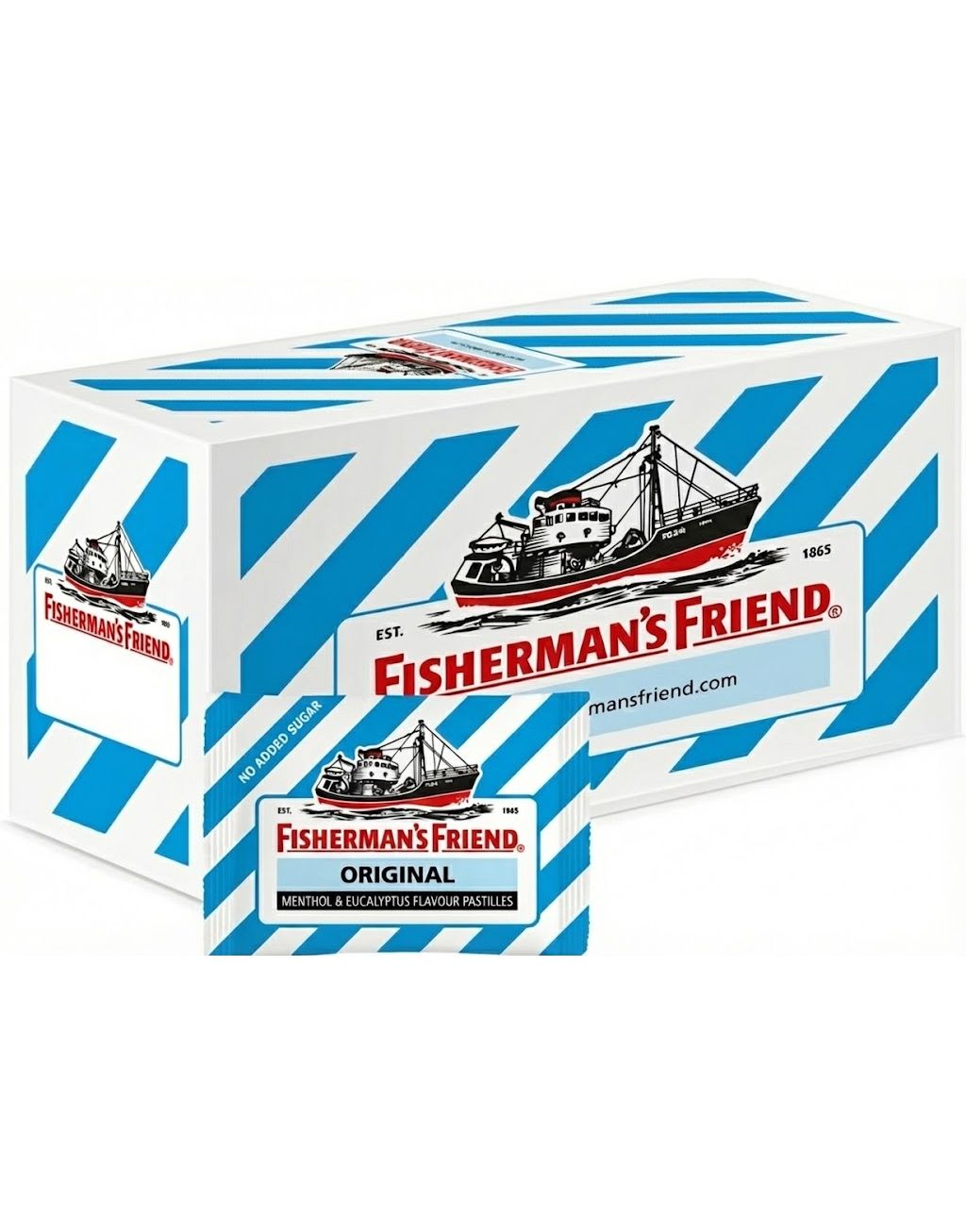 48 stk Fisherman's Friend Original Blue med Smak av Menthol og ...