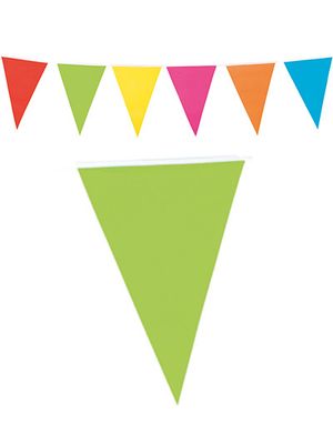 10 Meter Banner med Flerfargede Vimpel Flagg - Vimpler / Flaggbanner ...