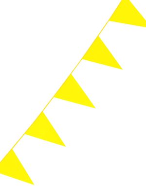 Gult Banner med Store Vimpel Flagg 10 meter - Vimpler / Flaggbanner - Girlander, Vimpler og ...