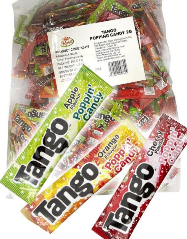 600 stk Tango Popping Candy i 3 Smaker - Stor Pose 1200 gram - Se Alle ...