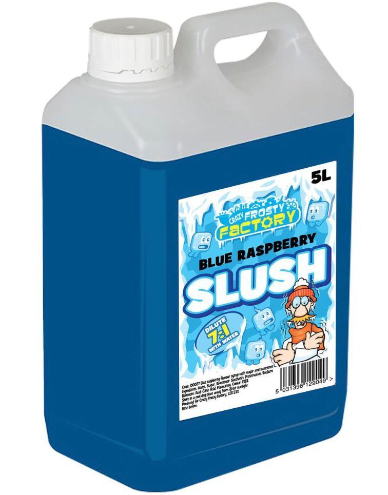 Blue Raspberry Slush-Konsentrat - 40 liter Ferdig Slush - Crazy Factory ...