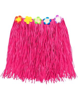 Hawaii Hula Skjørt m/Blomster - 40 cm Rosa - Se Alle Våre Kostymer ...