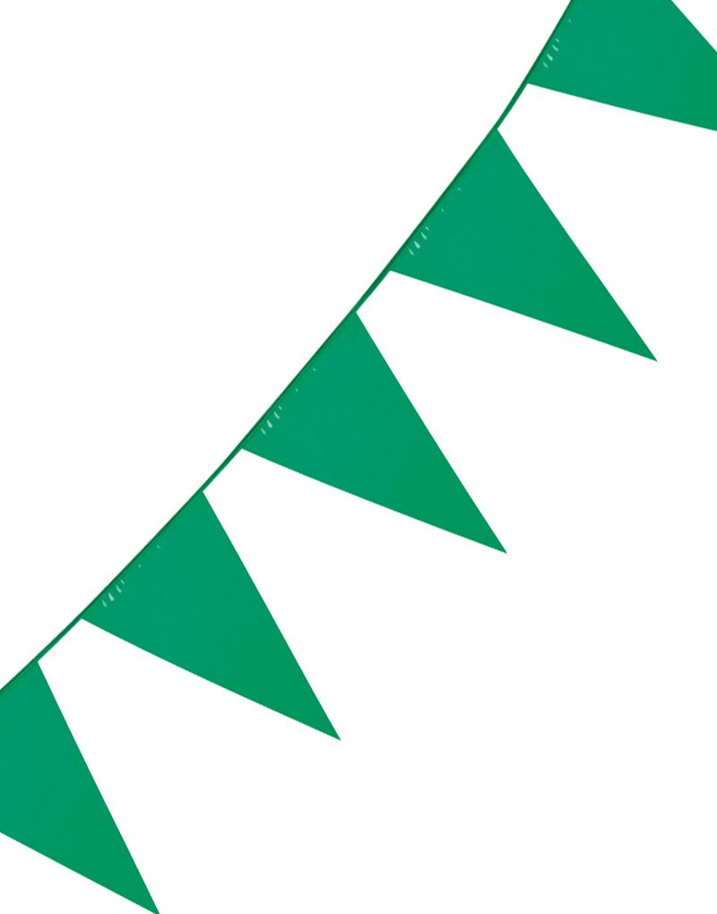 10 Meter Banner med Grønne Vimpel Flagg - Vimpler / Flaggbanner ...