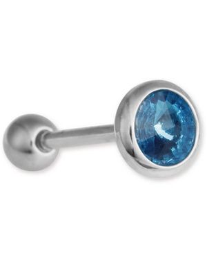 Single Turquoise Diamond - Tungepiercing og andre Med Smykkesten(er)