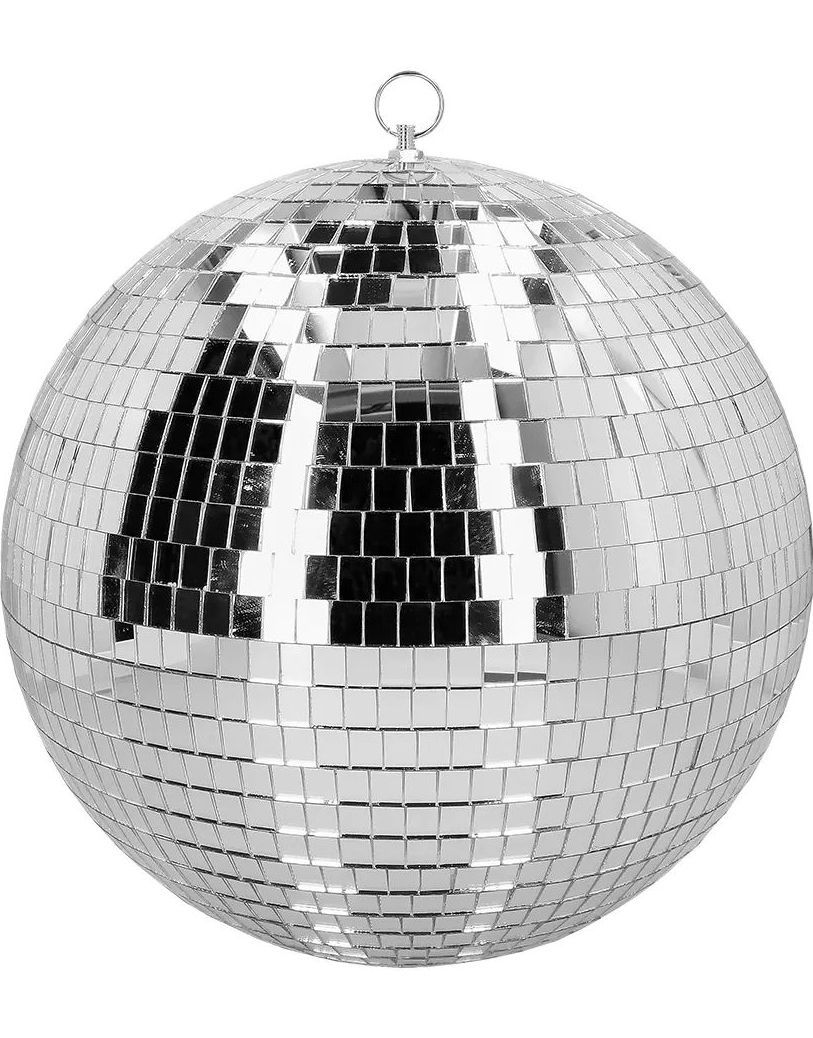 Discokule Sølv 30 cm - Hengende Dekorasjon - Vegg, Vindu og Dørpynt ...