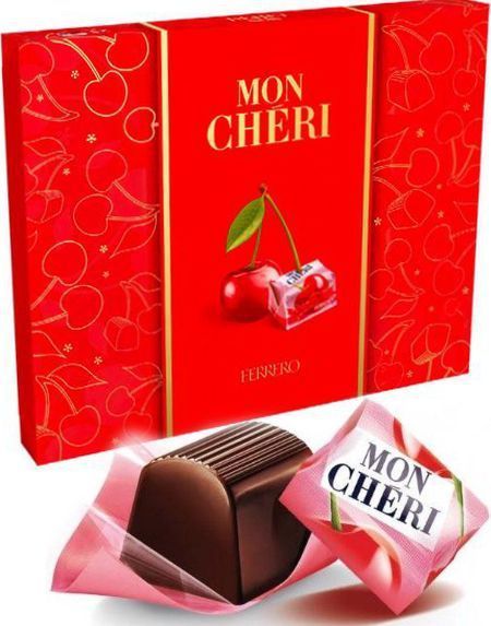 Mon Chéri - Konfekteske med Kirsebærlikør Sjokolader 262 gram - Konfekt ...