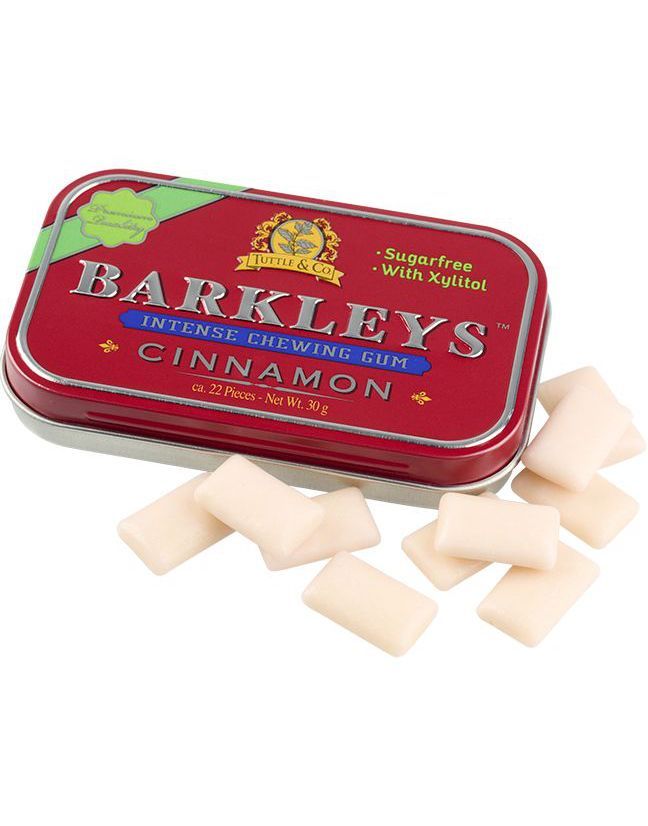 Barkleys Sugarfree Cinnamon Intense Chewing Gum - Sukkerfri Tyggegummi ...