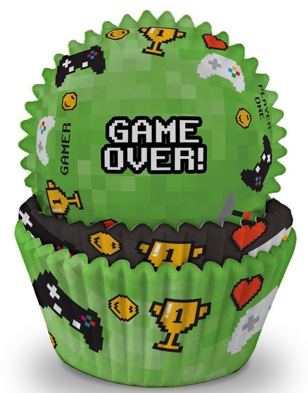 75 stk Game Over Cupcake / Muffinsformer - Cupcakes/Muffinsformer ...