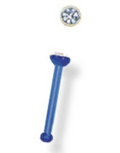 Diamond Touch Blue - Nesepiercing og andre PTFE og Bioplast