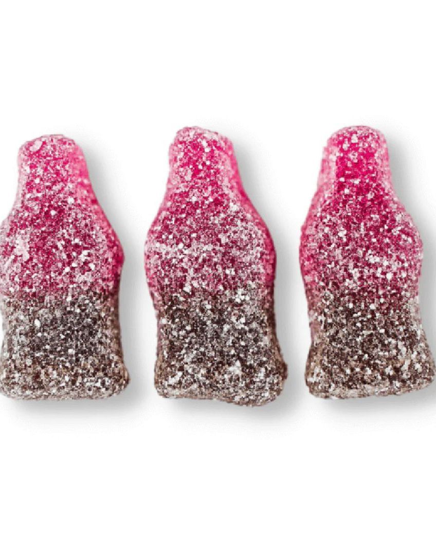 2 kg Candycrave Fizzy Cherry Cola Bottles - Stor Pose med Veganske Sure ...