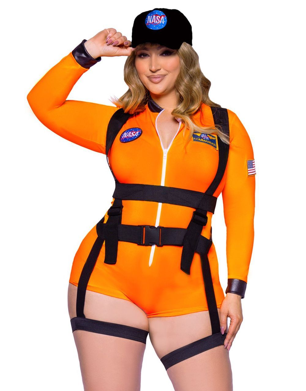 Sexy Nasa Space Commander Kostyme til Dame - Store Størrelser - STORE STØRRELSER - Kostymer ...