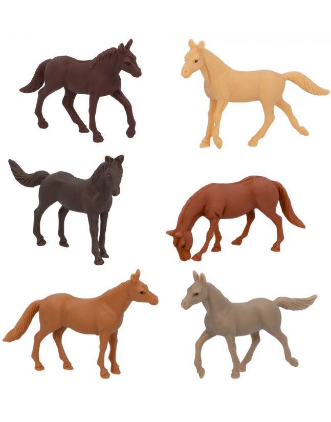 6 stk Små Figurer av Hester - Se Alle Våre Festprodukter - Produkttyper ...