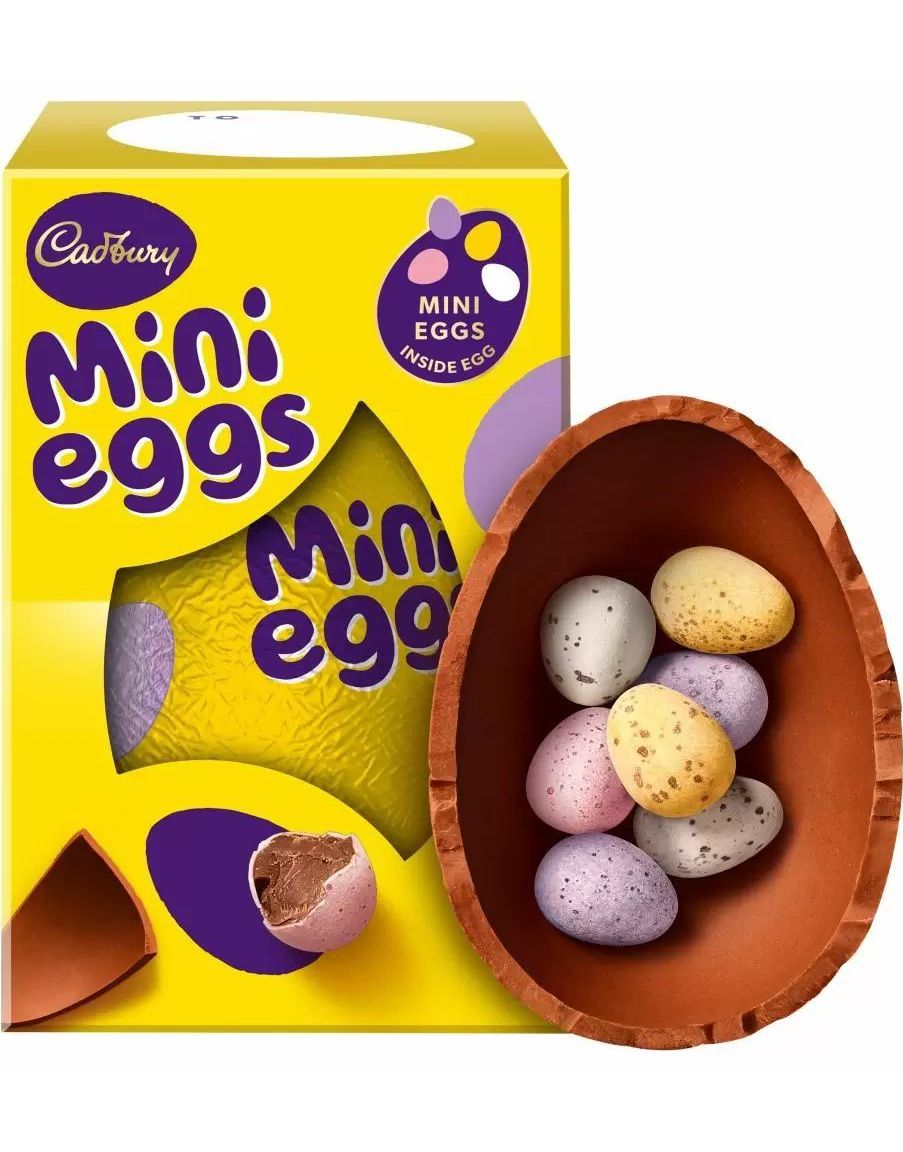 Cadbury Mini Eggs - Melkesjokoladeegg med Små Egg på Innsiden 97 gram ...