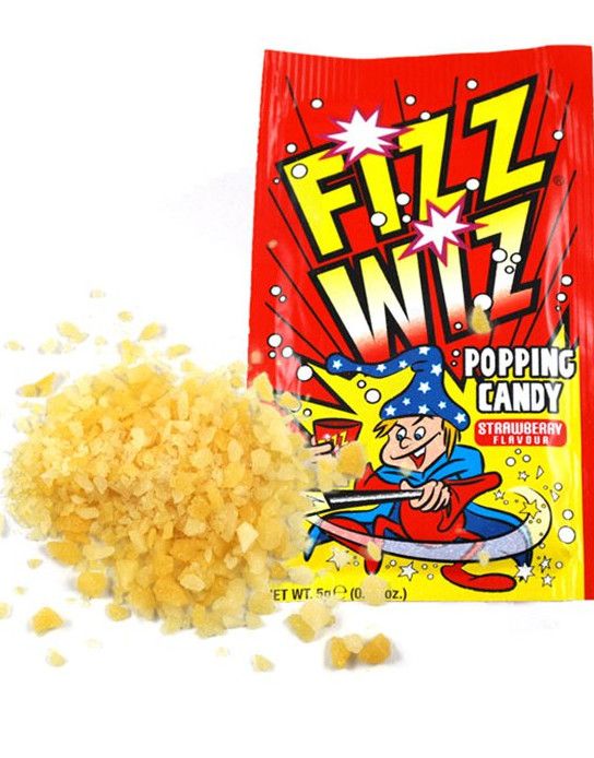 Fizz Wiz Popping Candy med Jordbærsmak 7 gram - Se Alle Våre Søtsaker ...