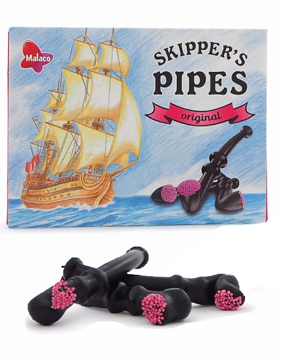 60 stk Skippers Pipes Original / Lakrispipe - Hel Eske - Se Alle Våre ...