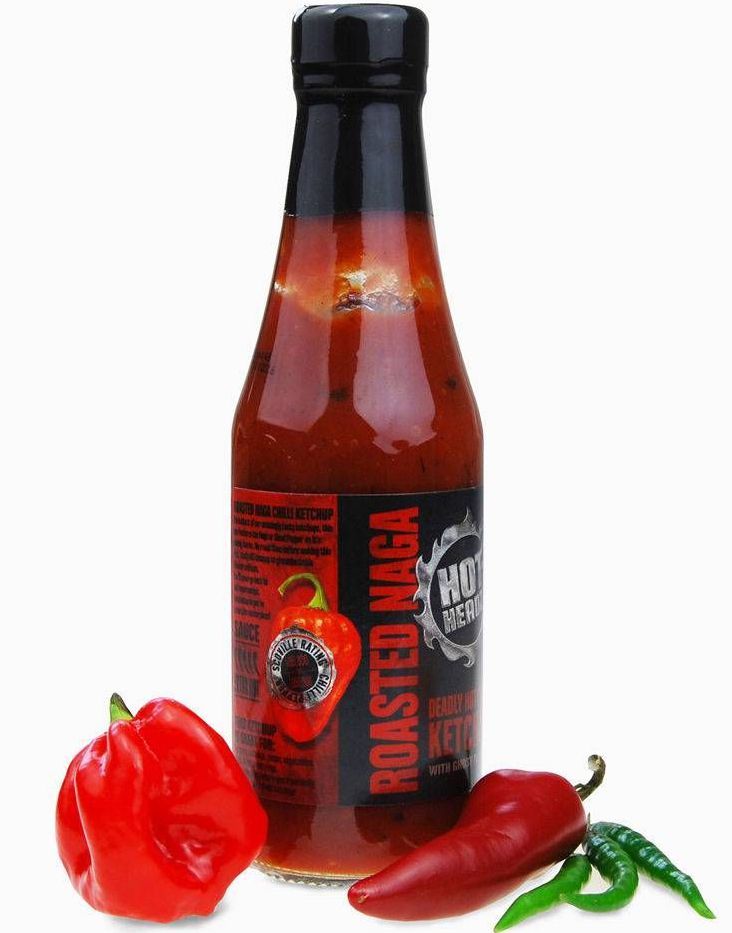 Roasted Naga Deadly Hot Chilli Ketchup - Kjempesterk Ketchup med Ghost ...
