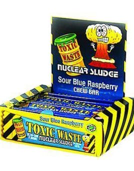 50 stk Toxic Waste Nuclear Sludge Blue Raspberry Chew Bar av 20 gram ...