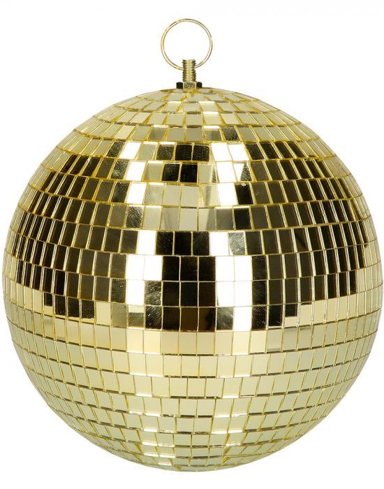 Gullfarget Discokule 20 cm - Hengende Dekorasjon - Vegg, Vindu og ...