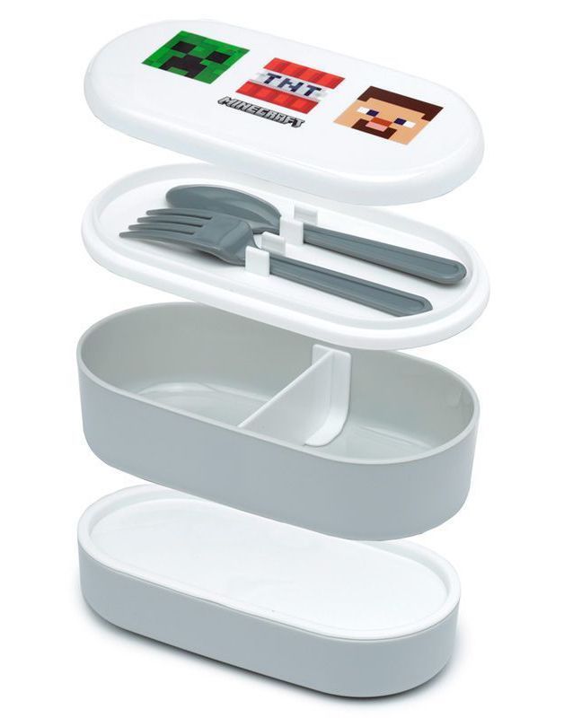 Minecraft 2 Roms Bentoboks med bestikk - Lunsj/Snacks Boks - Til ...