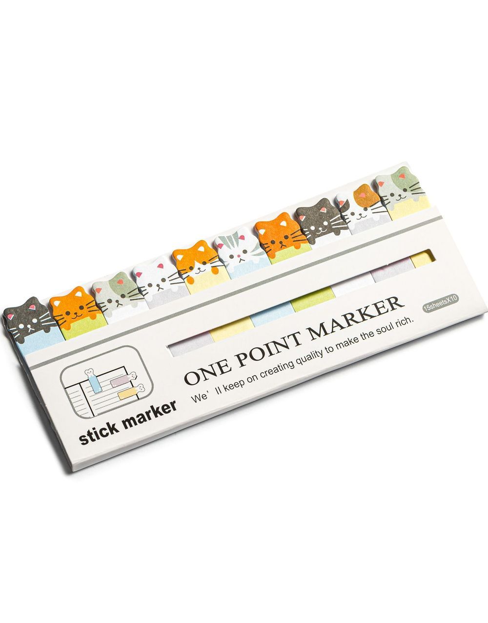 150 stk Post It Lapper Søte Katter - Morosaker - Cool Stuff - TUSEN TING