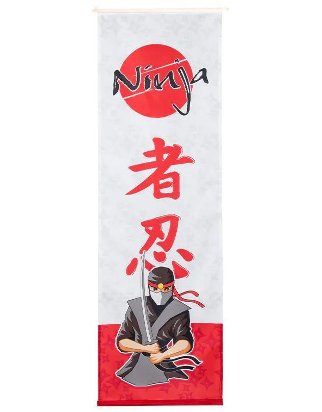 Ninja Hengende Banner 30x100 cm - Ninjafest - Banner - Girlander ...