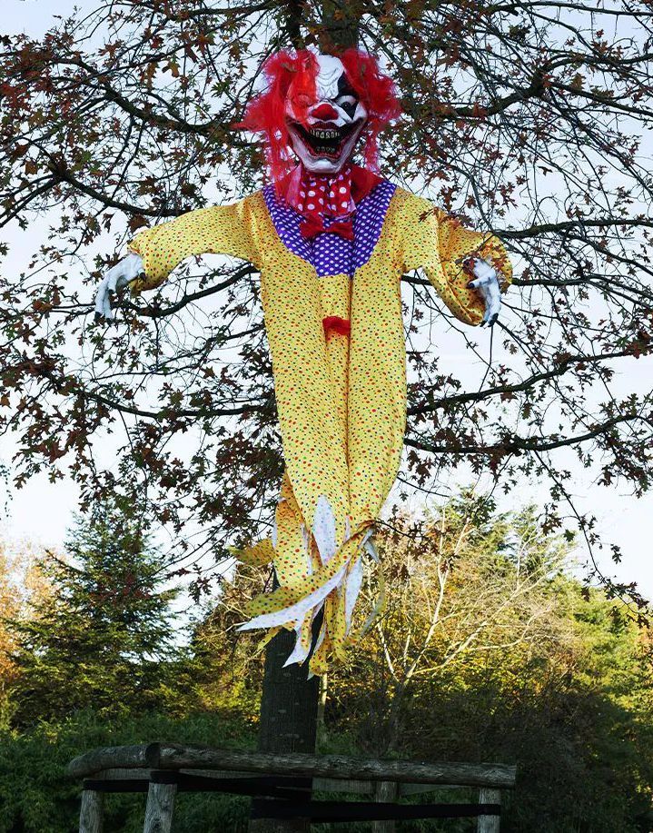 Gigantisk Hengende Skummel Klovn - Dekorasjon 350 cm - Store Figurer ...