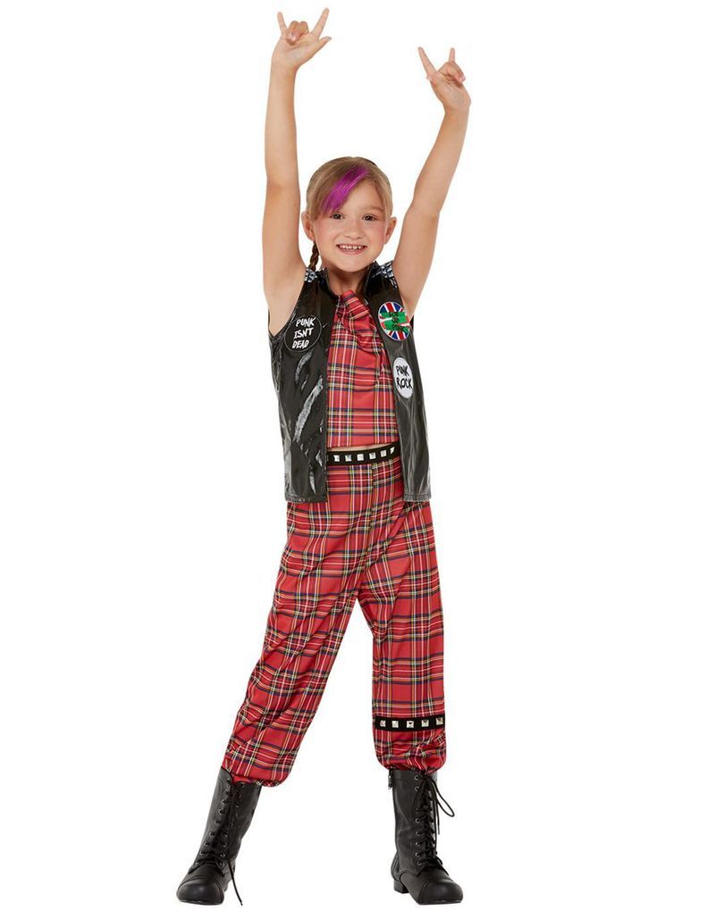 Punk Rocker Kostyme til Jente 2 Deler - Punker - Andre Temaer ...