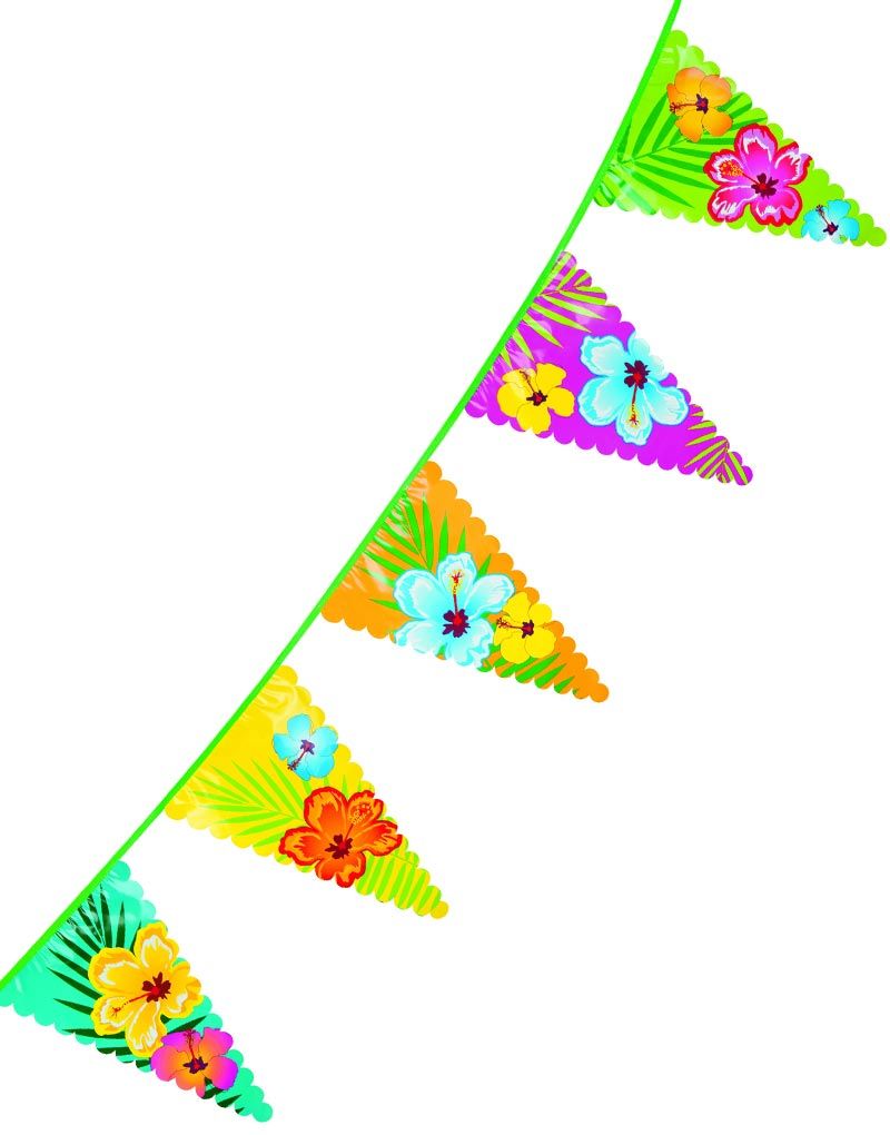 6 Meter Banner med Store Vimpler - Hawaii Sunset - Vimpler ...