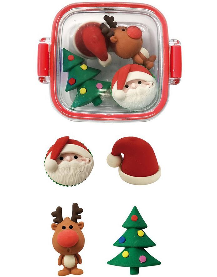 Viskelær Formet som Julefigurer - Penal & Tegnesaker - Accessories ...