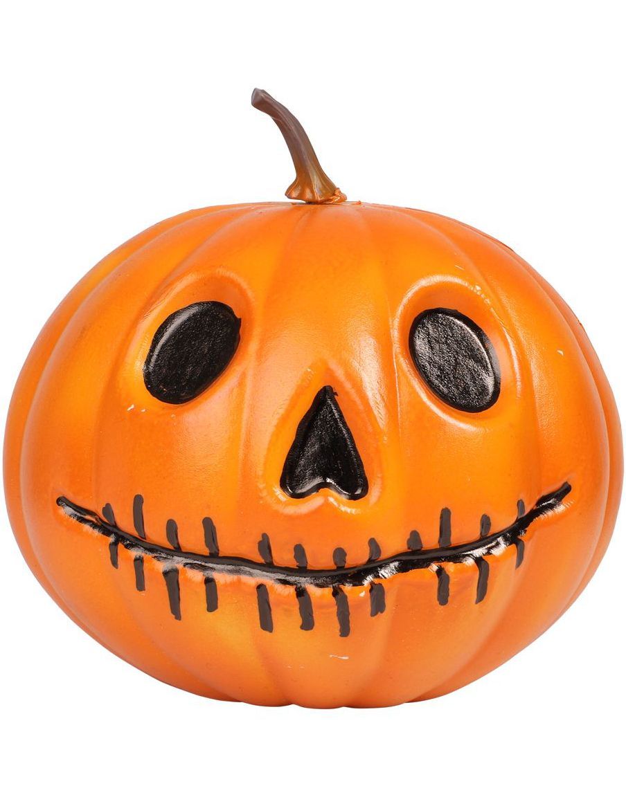 3 stk Gresskardekorasjoner i Nett 11,5x11,5 cm - Halloween Gresskar - Figurer og Pynt - KARNEVAL