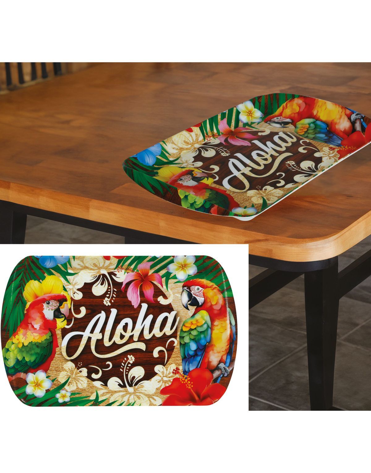 Aloha Serveringsfat i Hardplast - 39x24 cm - Serveringsfat - Bestikk og ...