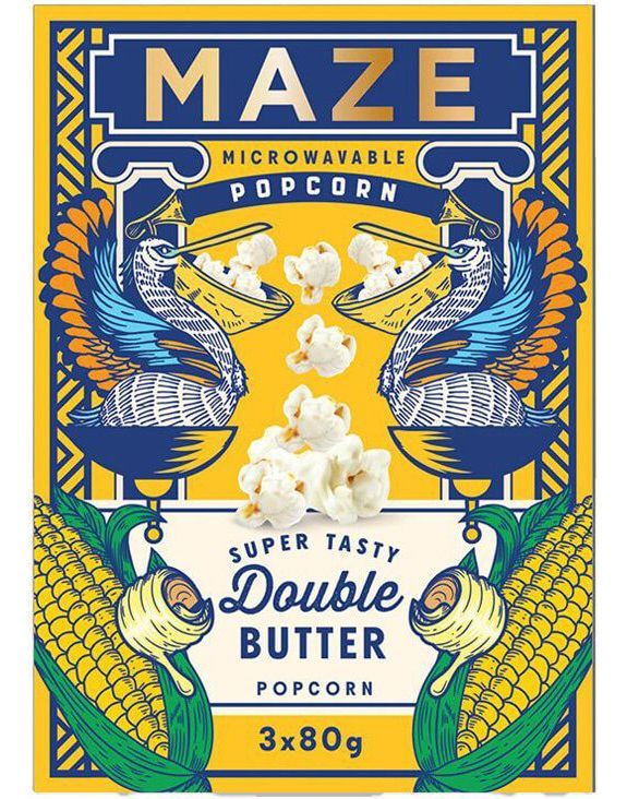 3-pack Maze Double Butter Popcorn 3x80 gram - Se Alle Våre Søtsaker ...