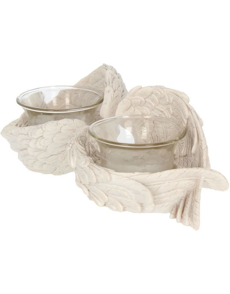 2 stk Englevingeformede Telysholdere 8 cm - Lysestaker & Telysholdere - Stearinlys og Lysholdere ...