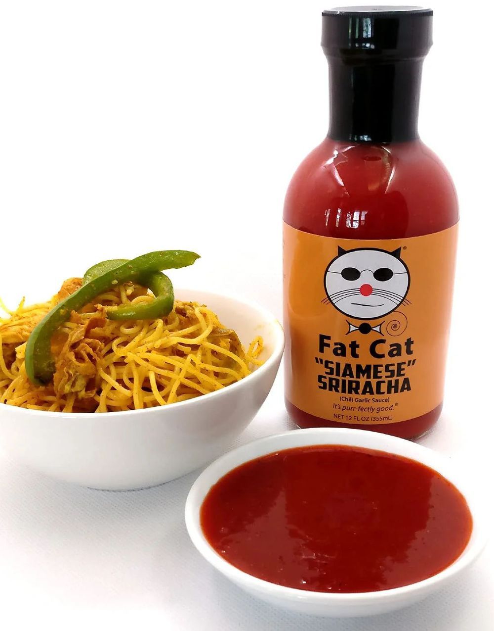 Fat Cat - "Siamese" Sriracha Chili Garlic Sauce 355 ml (USA) - Se Alle ...