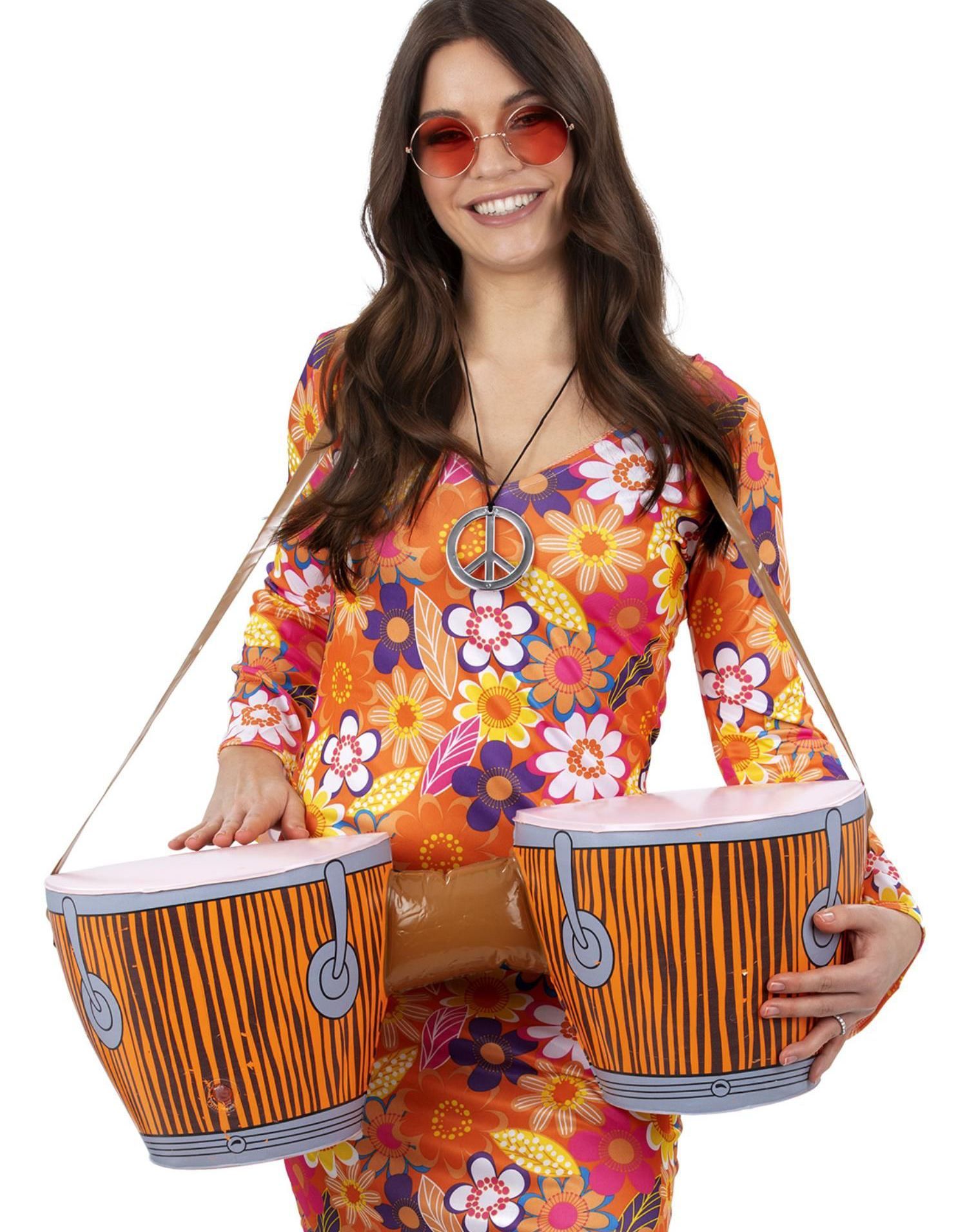 Oppblåsbare Hippie Bongo Trommer - Hippie - Kostymer etter Tema ...