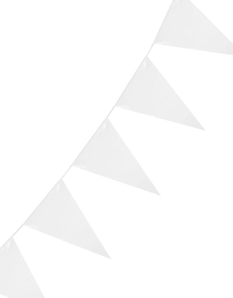 10 Meter Banner med Hvite Vimpel Flagg - Vimpler / Flaggbanner ...