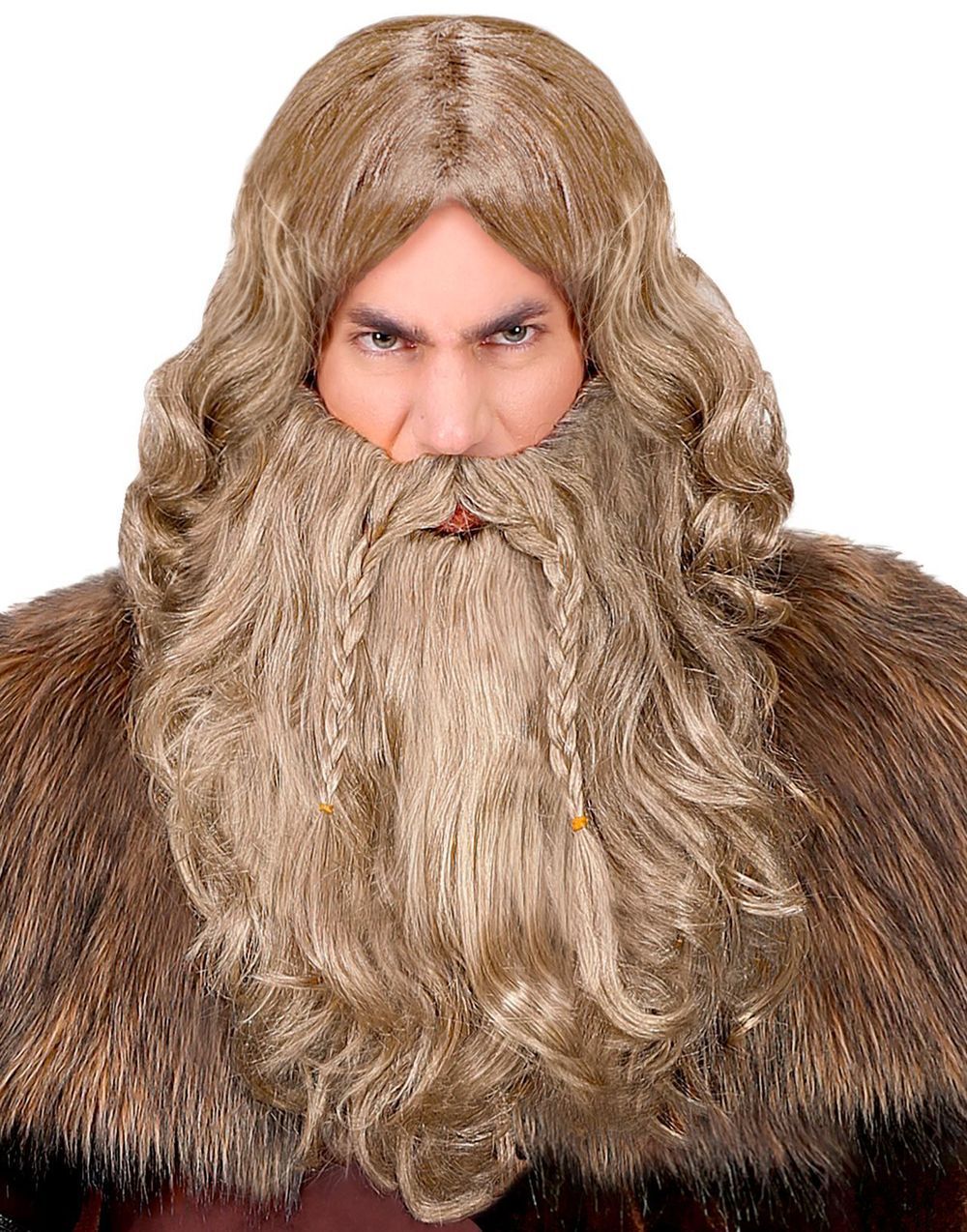 Viking Parykk & Skjegg - Lys Brun - Brune Parykker - Parykker Etter ...