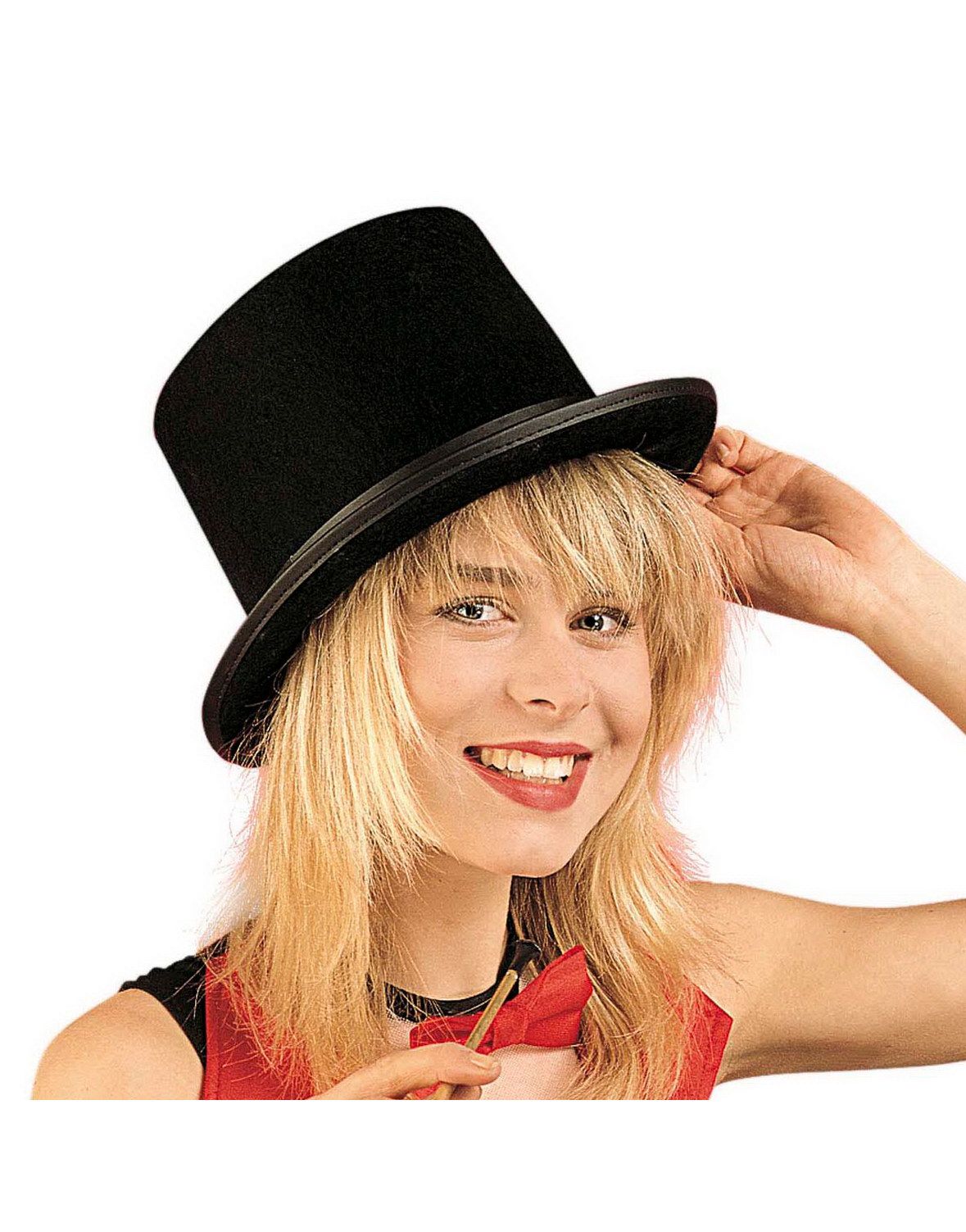 Svart Flosshatt med Silkebånd og andre Alle våre Hodeplagg