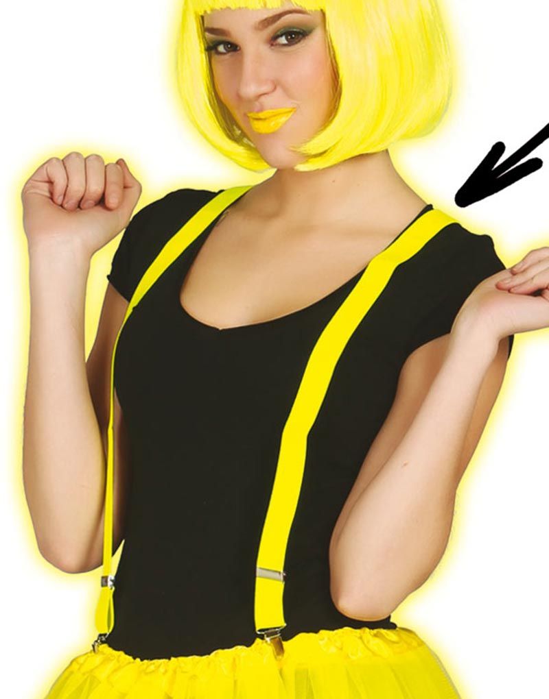 Neon Gul Bukseseler - 80/90 Tallet - Kostymer etter Tema - Kostymer ...