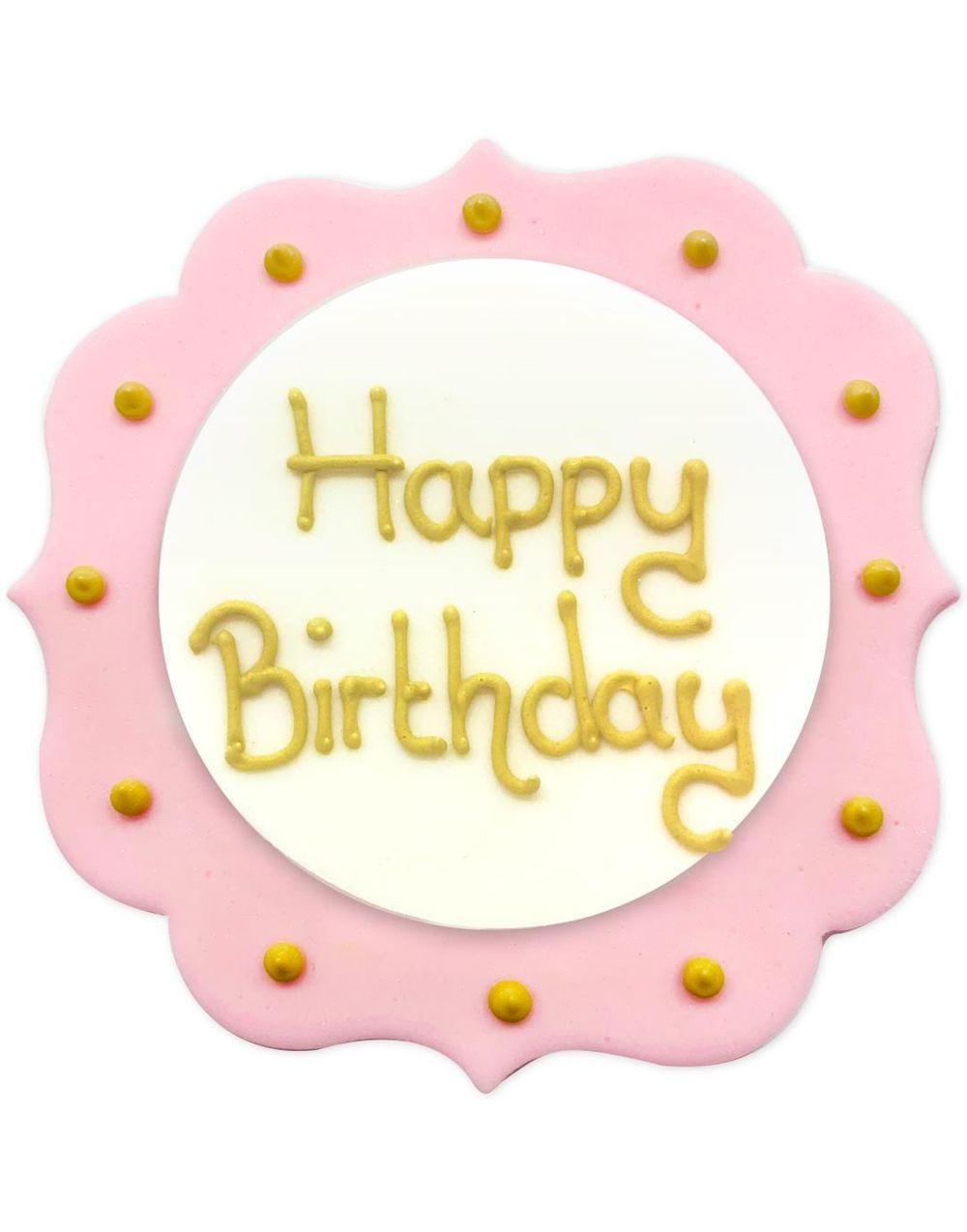 DATOVARE - Rosa "Happy Birthday Kakeskilt Sugarcraft Toppers ...