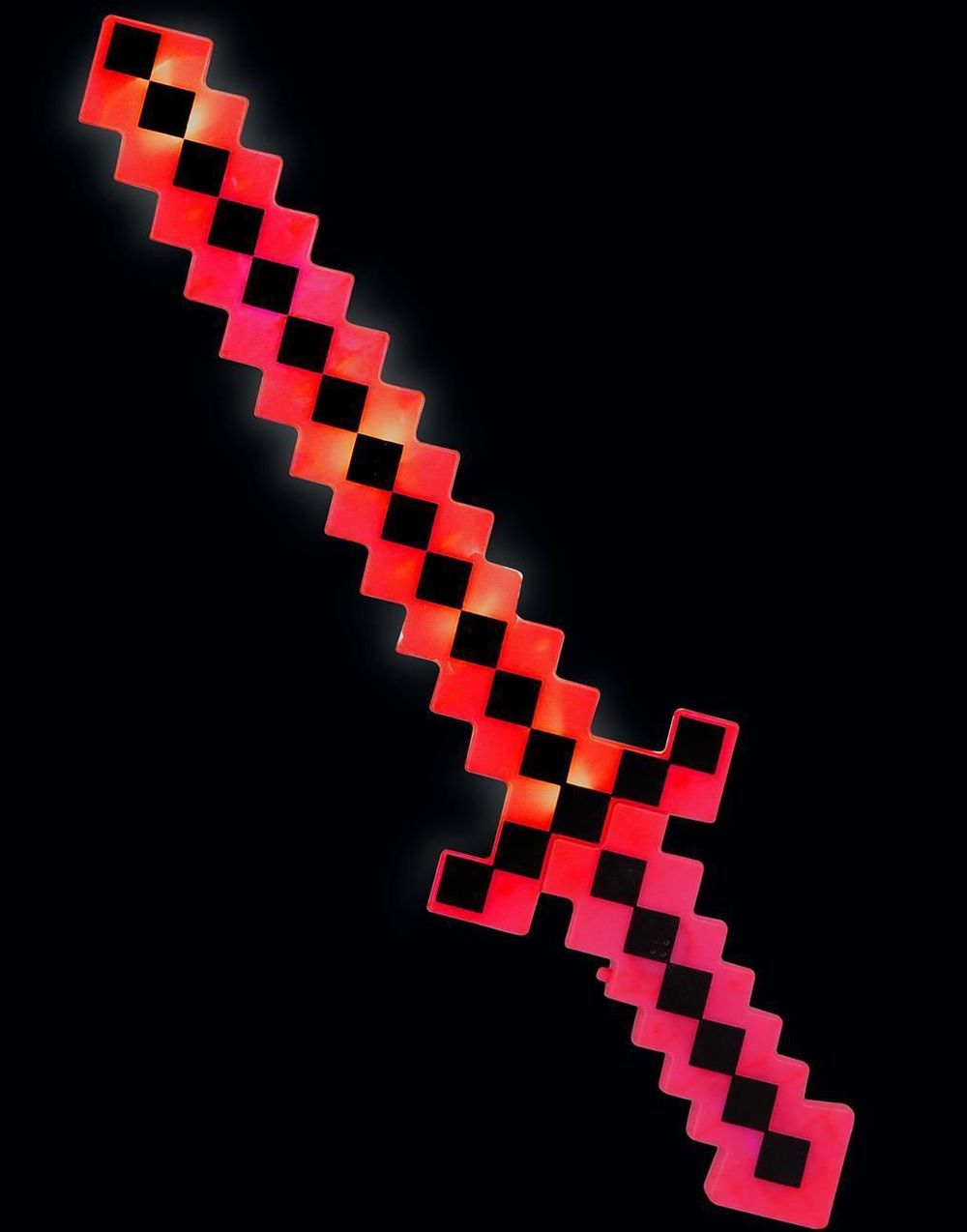 Minecraft Inspirert Pixel Sverd med LED Lys i Assorterte Farger - 62 cm ...